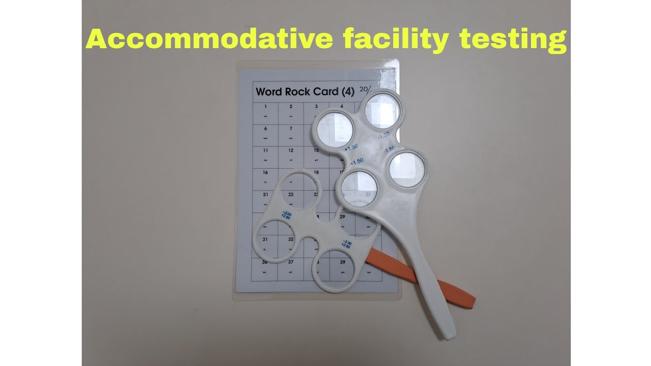 Accommodative facility testing | orthoptics evaluation | - YouTube