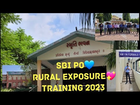 SBI PO Rural Exposure Training at SBILD Bhavnagar| Village Exposure | # ...