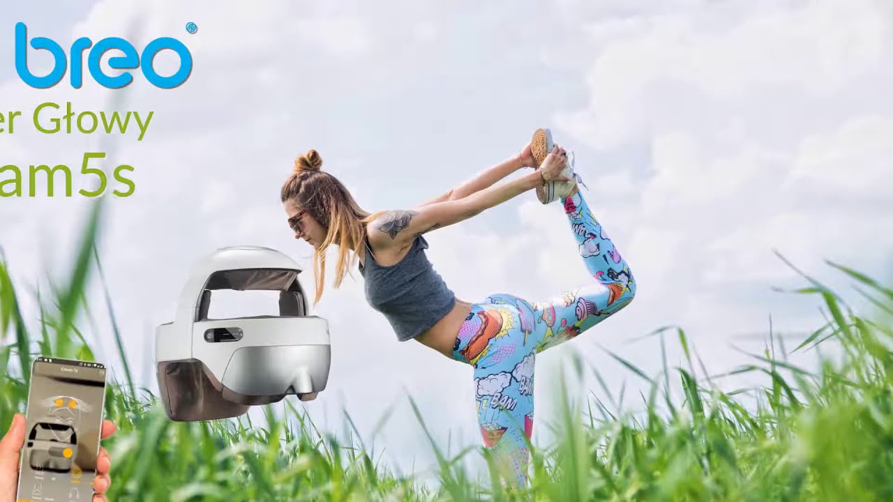 MASAŻER Głowy Breo iDream5 z aplikacją mobilną Masaż Shiatsu - YouTube