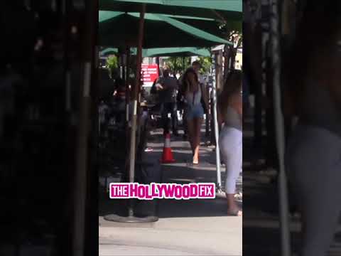 Catherine Paiz McBroom Puts On A Leggy Display While Leaving Lunch At Urth Caffe On Melrose Ave.