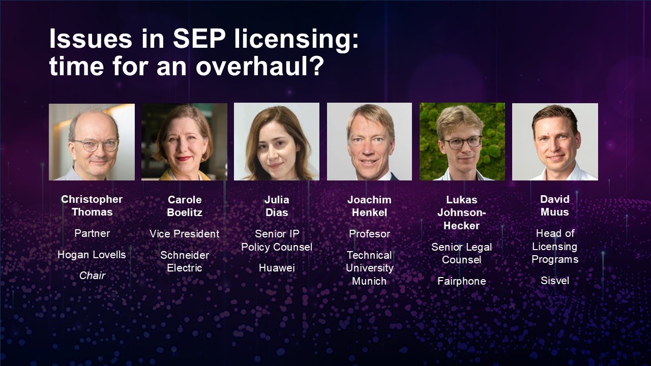 Modernising SEP Licensing Conference: Issues in SEP licensing - time ...