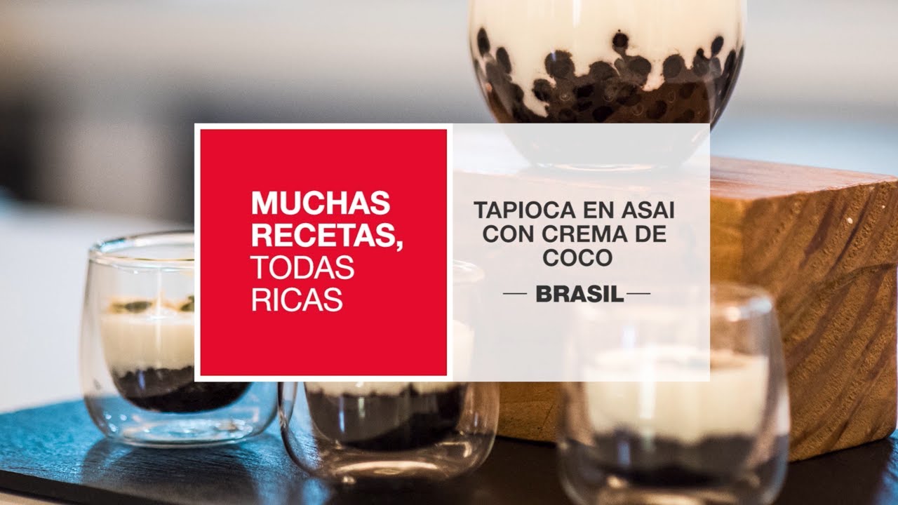 Tapioca en asaí con crema de coco - Brasil - YouTube