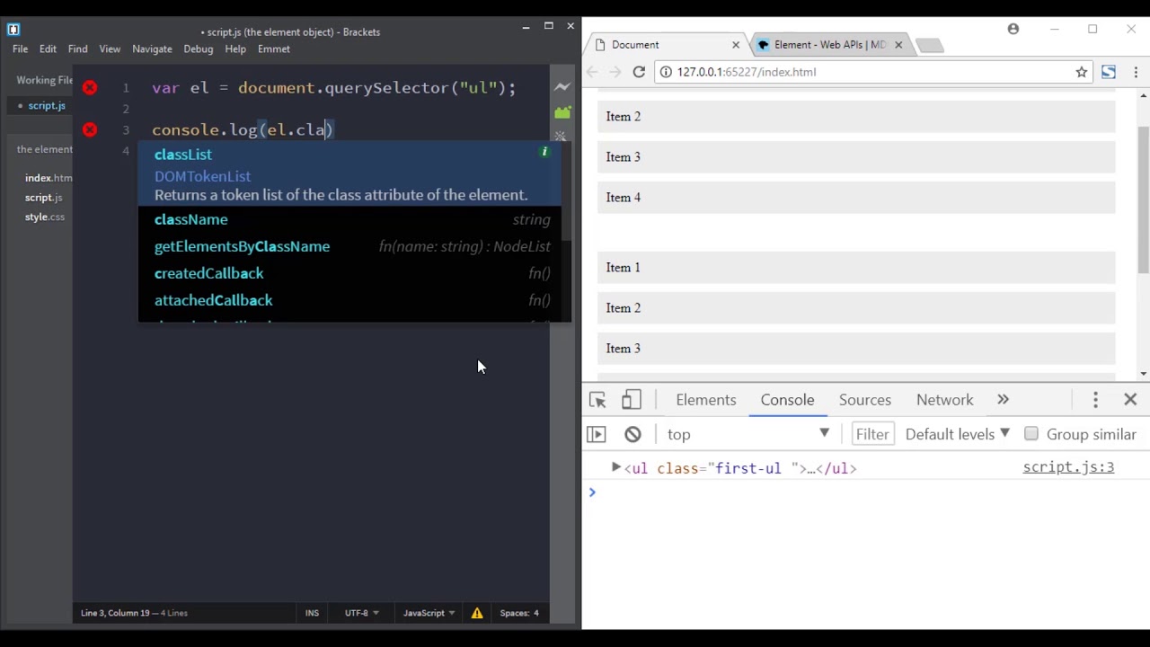 The Element Object In Javascript Youtube