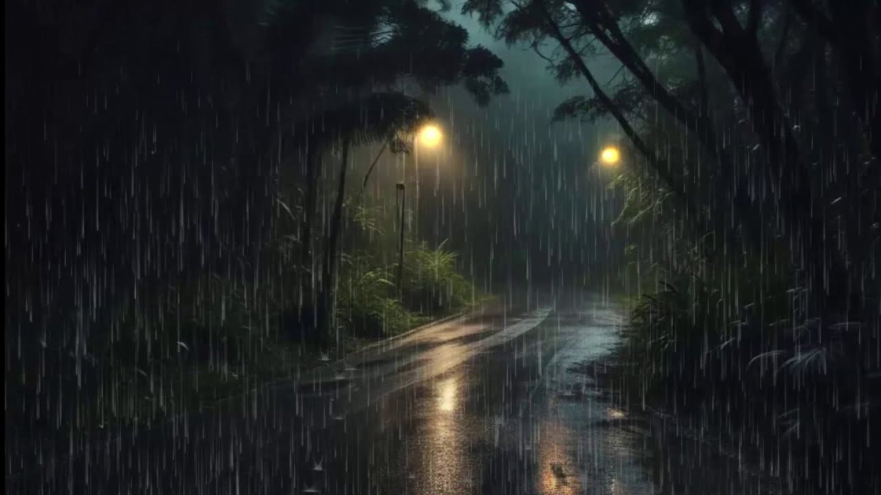 🔴 Satisfying Raining Sounds 005 #rain #thunder #satisfying - YouTube