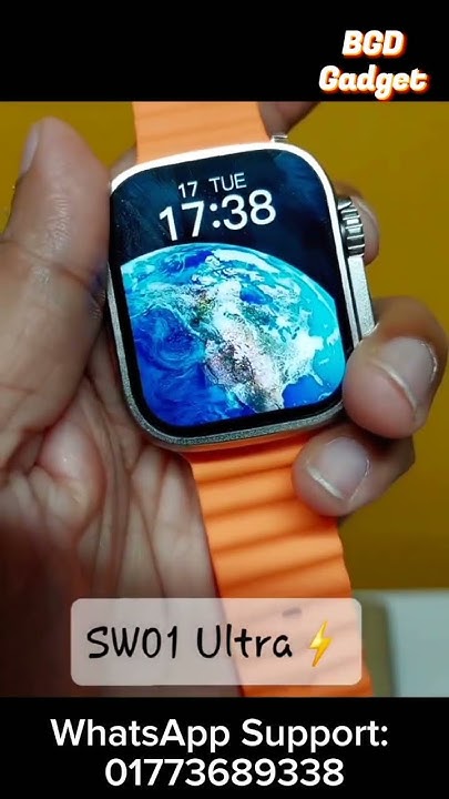 WiWu SW01 Ultra Bluetooth Calling Smart Watch- Orange (IP68, Sports Modes, 1.9″ HD IPS) # ...