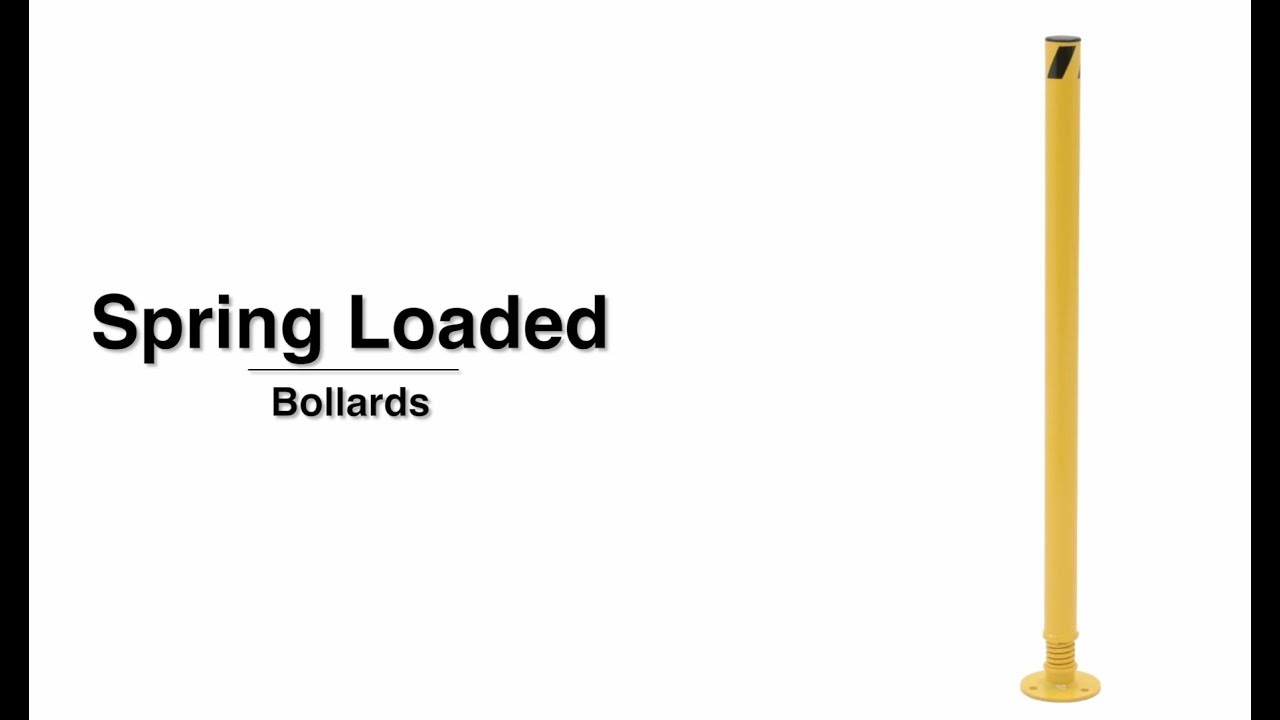 SPBOL Spring Loaded Steel Bollards - YouTube