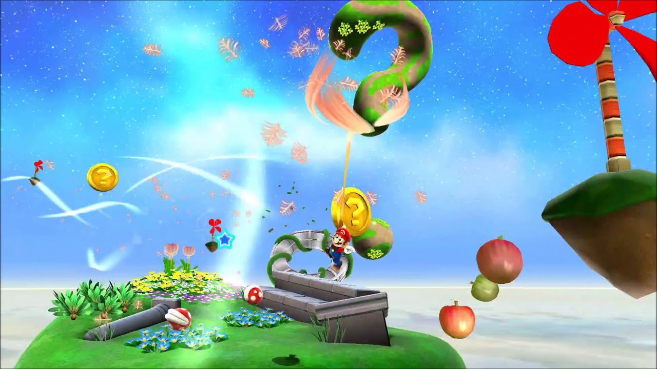 Super Mario Galaxy - Gusty Garden Galaxy - Bunnies in the Wind - YouTube