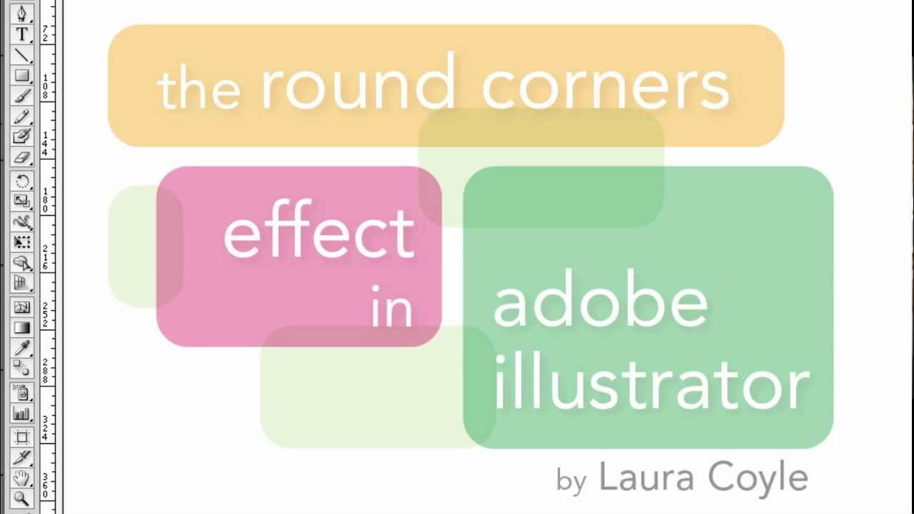 The Round Corners Effect in Illustrator - YouTube