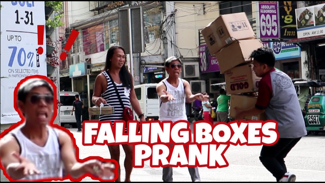Falling Box PRANK | May nagalit - YouTube