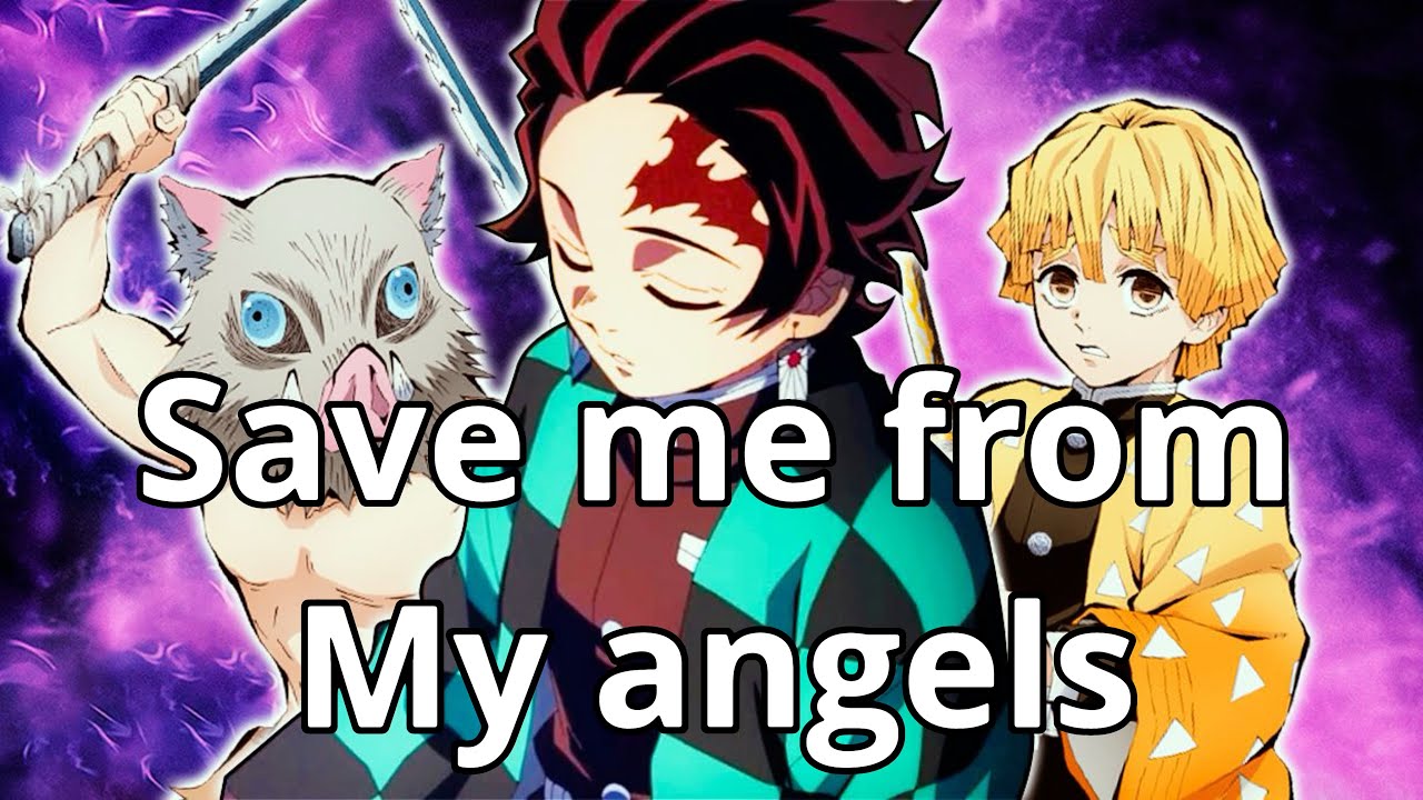 Demon slayer- the trio (requested AMV) save me from my angels - YouTube