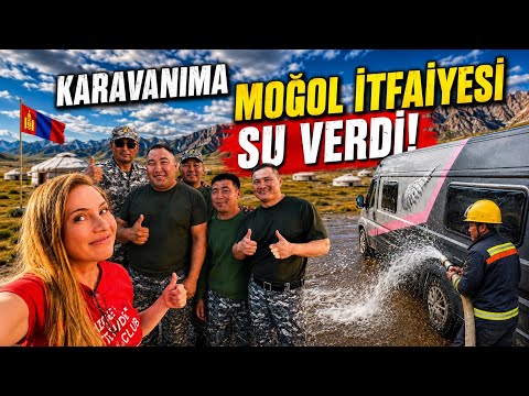 Moğolistan’da karavanımla biri iyi biri kötü iki olay yaşadım… Su ve gaz mevzuları 😬