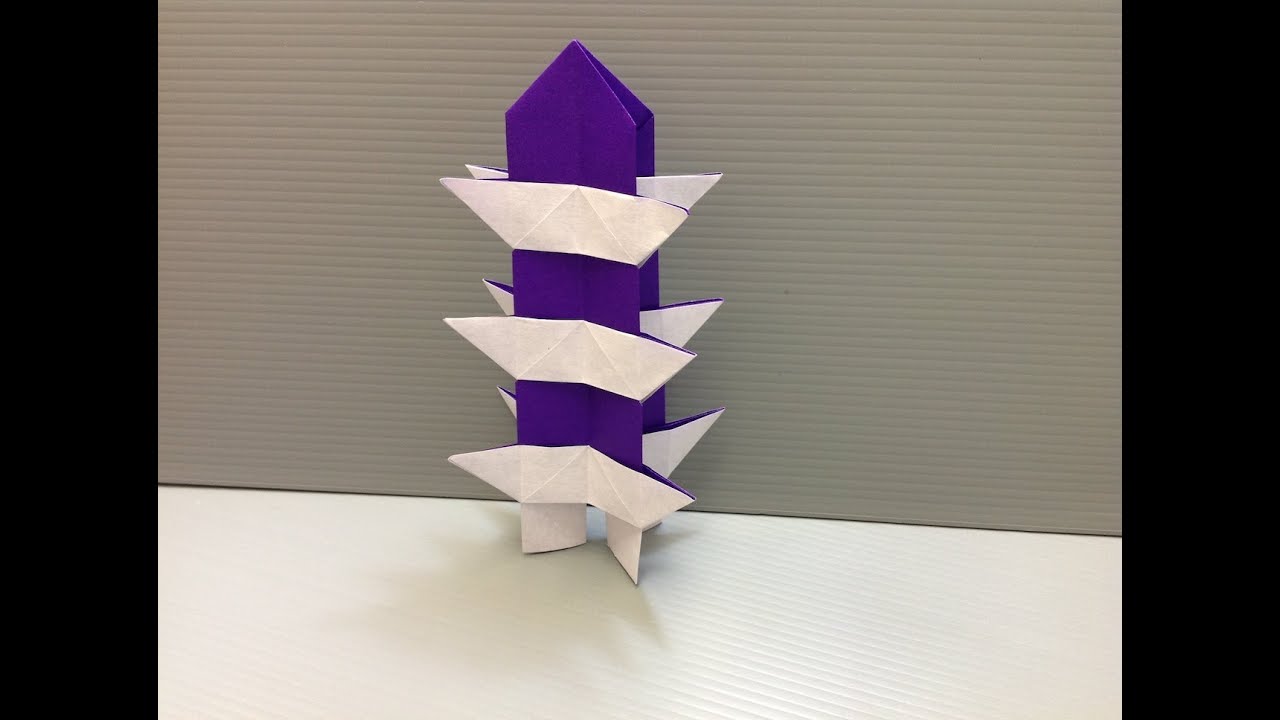 Daily Origami: 157 - Pagoda - YouTube