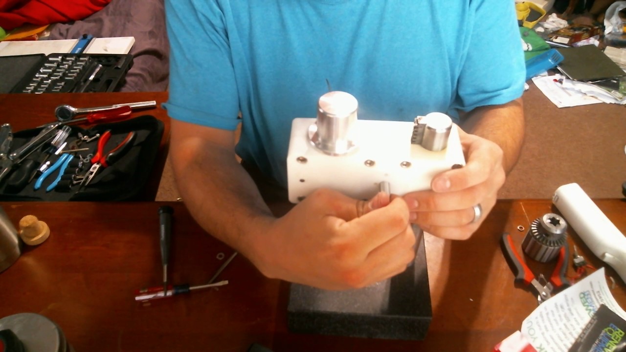 Working on making a miniature precision drill press. - YouTube
