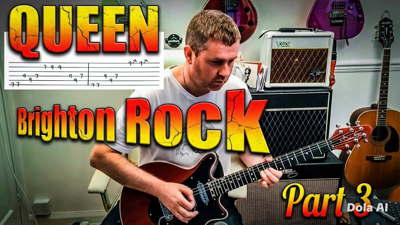 Brighton Rock - Queen Live Killers Guitar Solo Tutorial Part 3 - YouTube