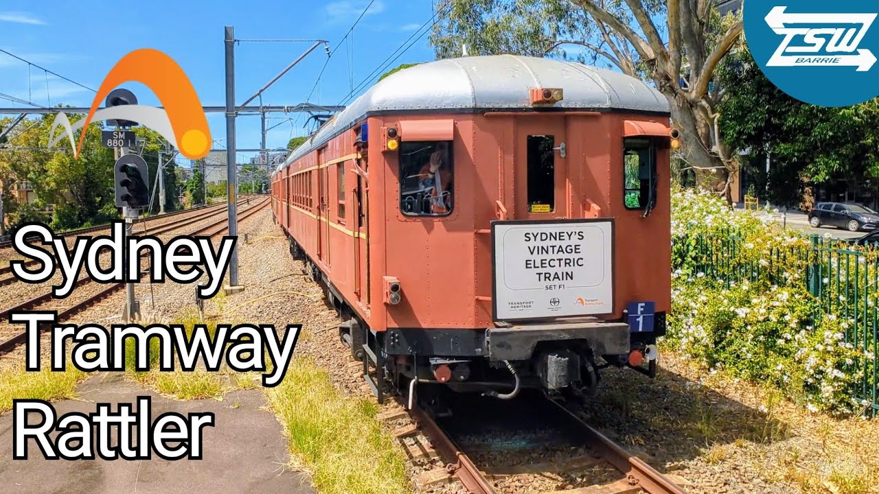Sydney Trains - Red Rattler F1 - Loftus Tramway Tour - YouTube