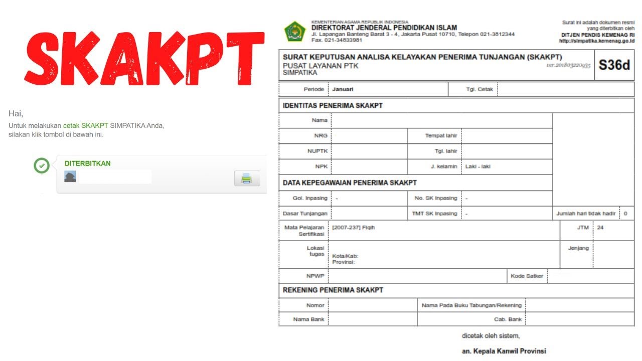 SKAKPT || Surat Kepututusan Analisa Kelayakan Penerima Tunjangan # ...
