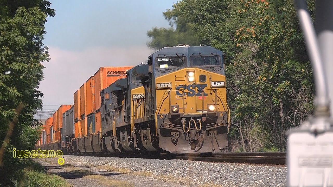 (24) Hot CSX Intermodal @ Westfield July 31 2015 - YouTube