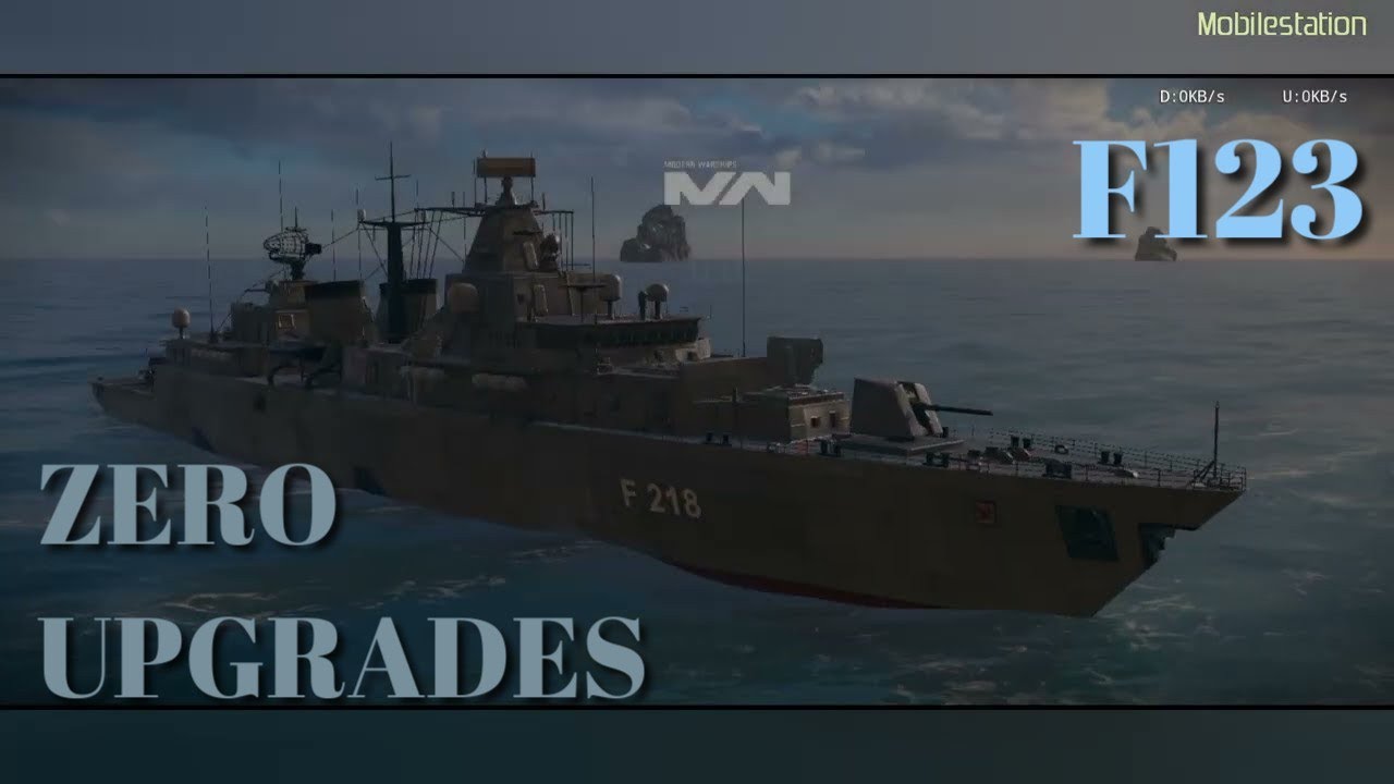 Modern Warships - F123 with ZERO UPGRADES in the Unexplored Rocks map ...