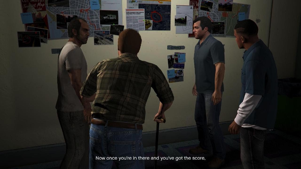 Playing gta 5 all cut scenes p35 - YouTube