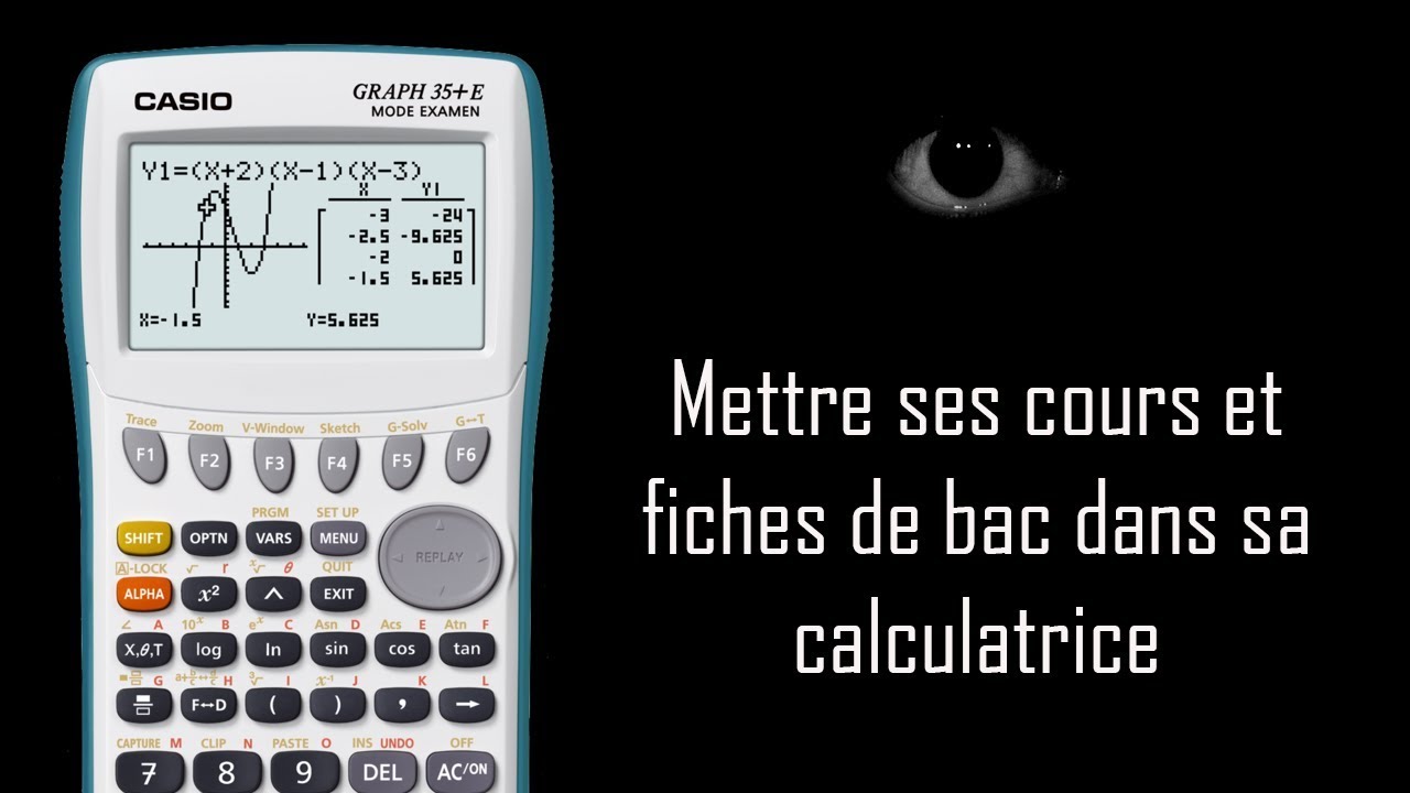 Comment mettre TOUT LE PROGRAMME sur sa CALCULATRICE (Bac 2019) - YouTube
