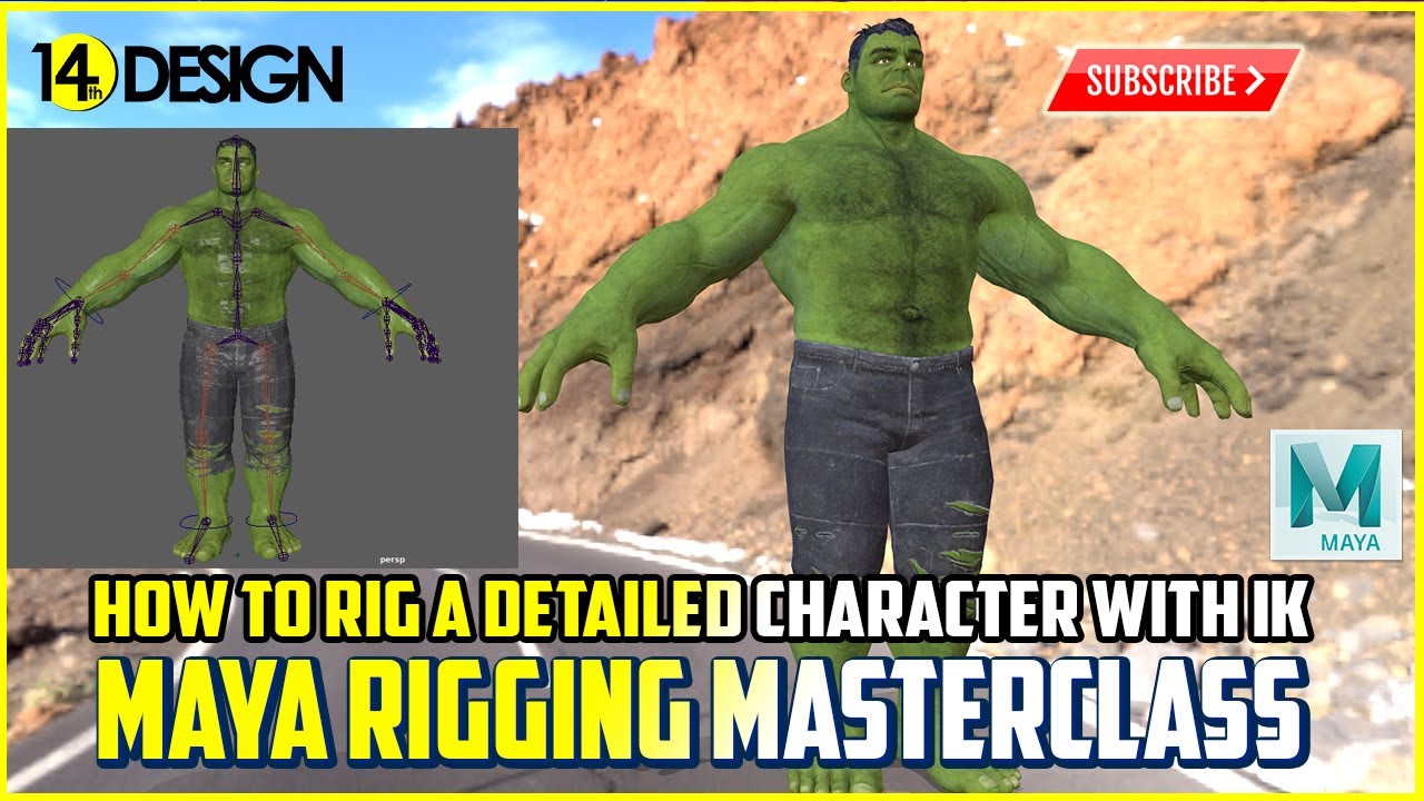 Maya Masterclass - How to rig a detailed character in Maya - Part 1 ...