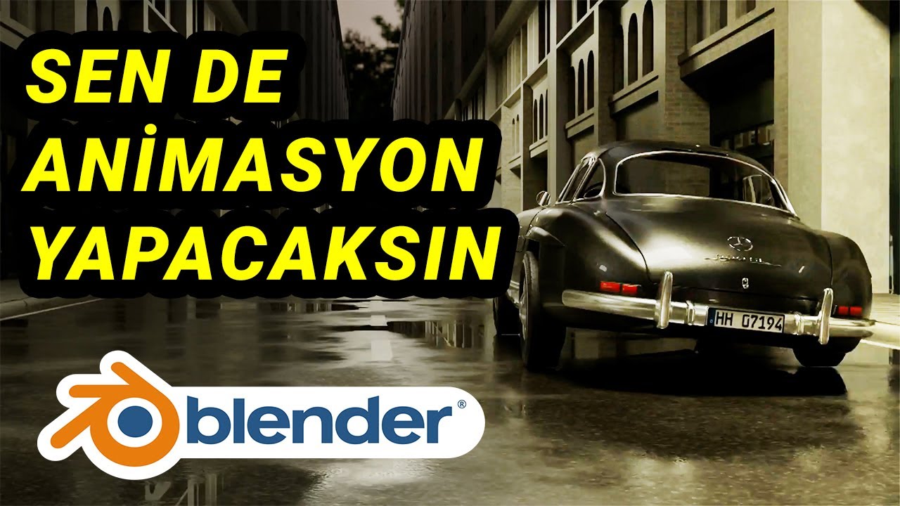 Blender Araba Animasyon Yapımı | Gerçekçi Araba animasyonu - YouTube