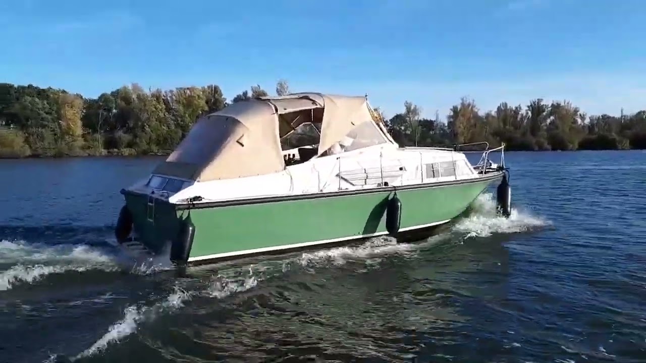 Fjord 27 Selcruiser 1973 met Indenor 115 pk - YouTube