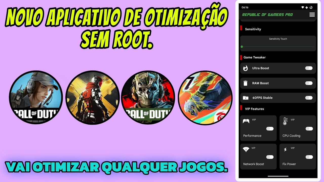 Esse APLICATIVO vai OTIMIZAR qualquer JOGO no ANDROID,Não ROOT.[| Nova versão ] - YouTube