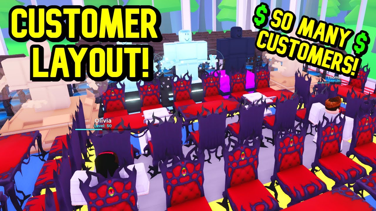 SUPER INSANE "10 FLOOR" CUSTOMER LAYOUT! | Roblox My Restaurant - YouTube