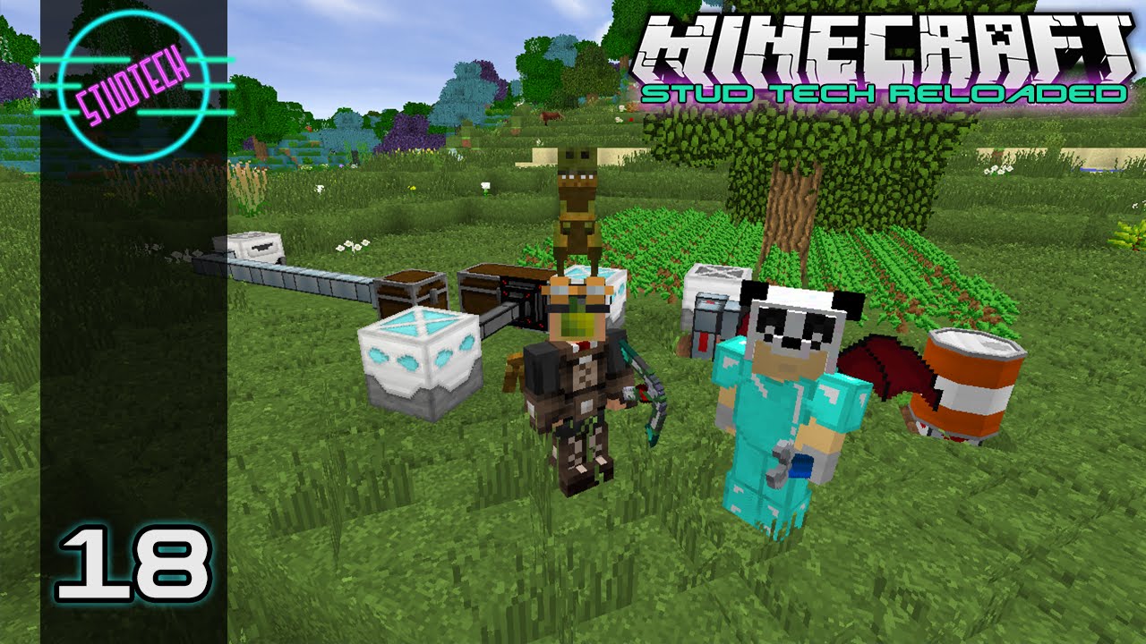 Stud Tech Reloaded (Minecraft Modded SMP) | Automatic Tree Farm w ...