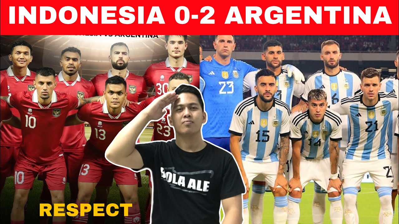 Indonesia 0-2 Argentina International Friendly Match | BOLA ALE REACT ...