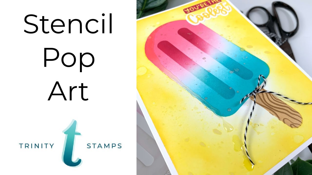 Popsicle Pop Art Card with Trinity Stamps - YouTube