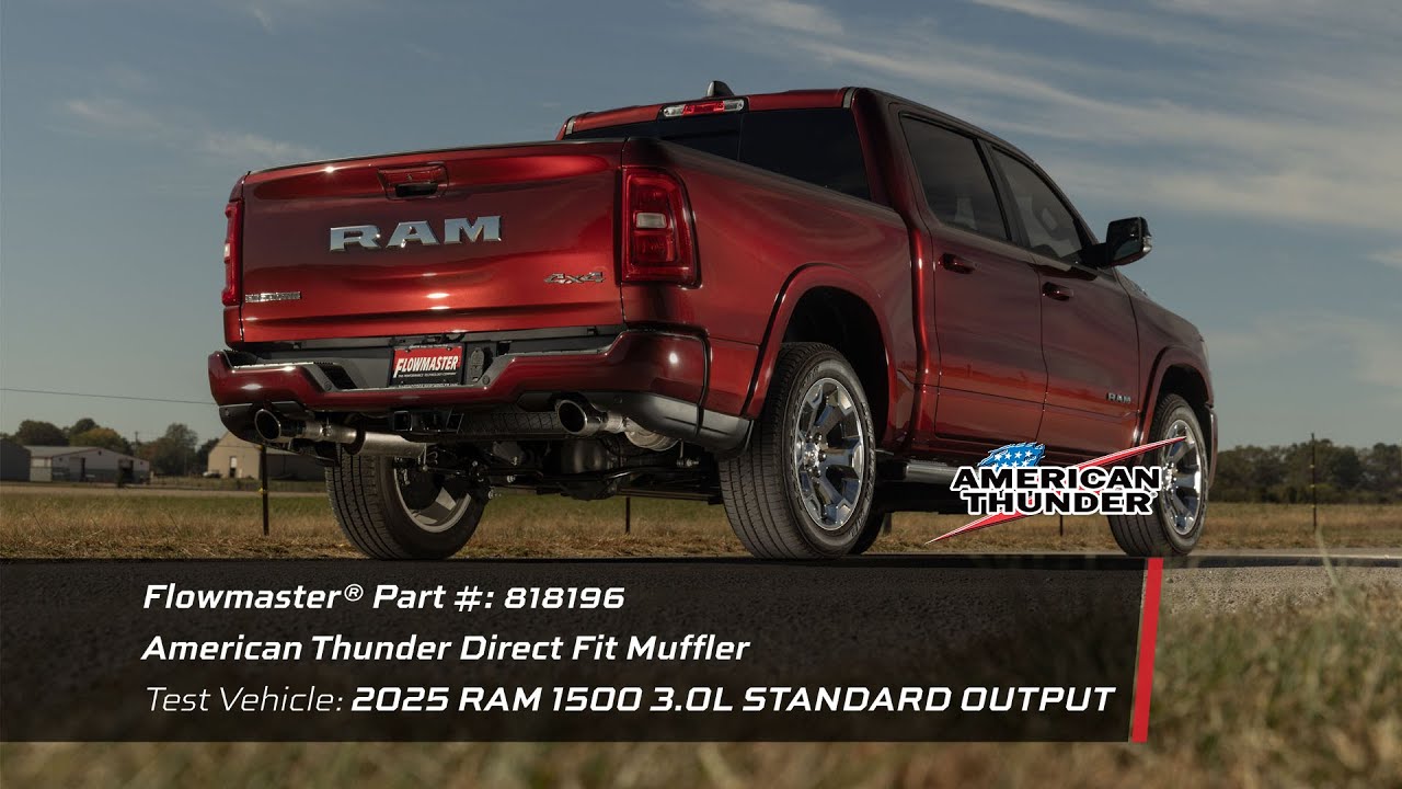 Flowmaster American Thunder 2025 RAM 1500 3.0-Liter Standard Output ...