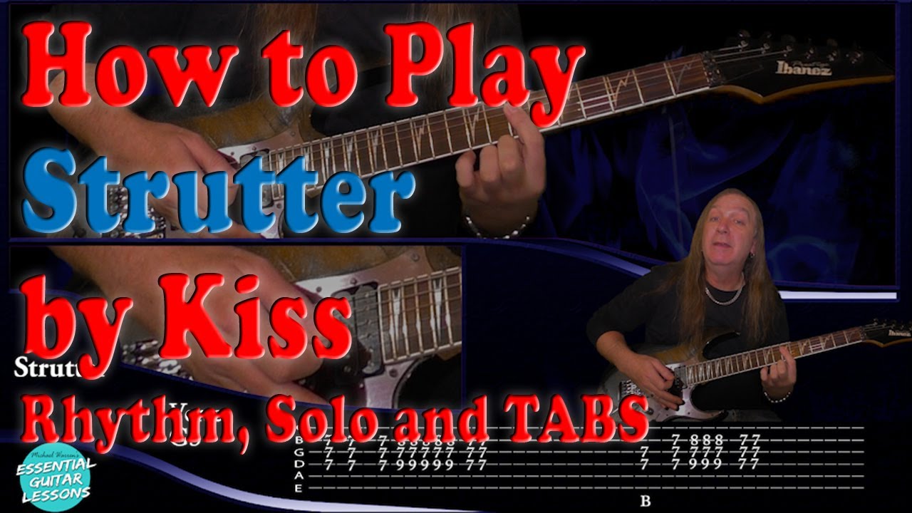 How To Play Strutter On Guitar - YouTube