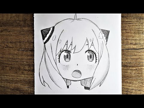 How to draw anya forger easy step by step (Spy x Familly) | anya forger ...
