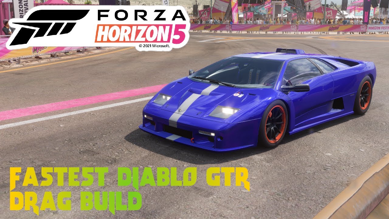 Forza Horizon 5 - FASTEST DIABLO GTR DRAG BUILD + ULTIMATE TUNE WITH ...