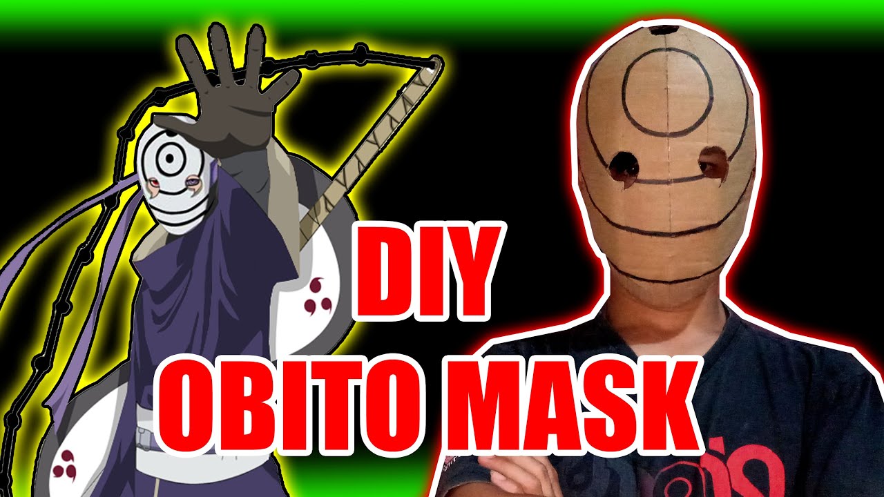 How to make OBITO Mask | NARUTO | Paper Mask - YouTube