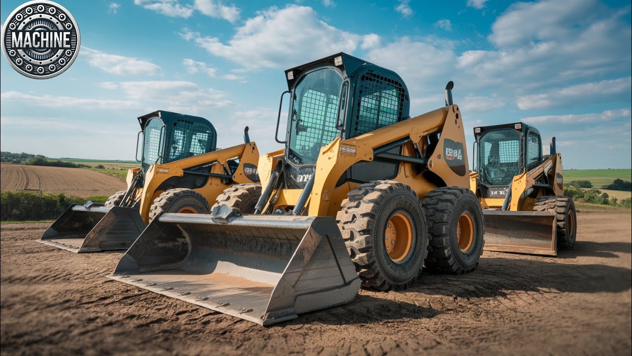 Powerful Skid Steers in Action|Heavy Equipment at Work on the Jobsite ...