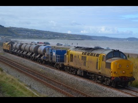 #569: NR Class 97304 & 97302 thrash past Abergele & Pensarn (17/10/15 ...