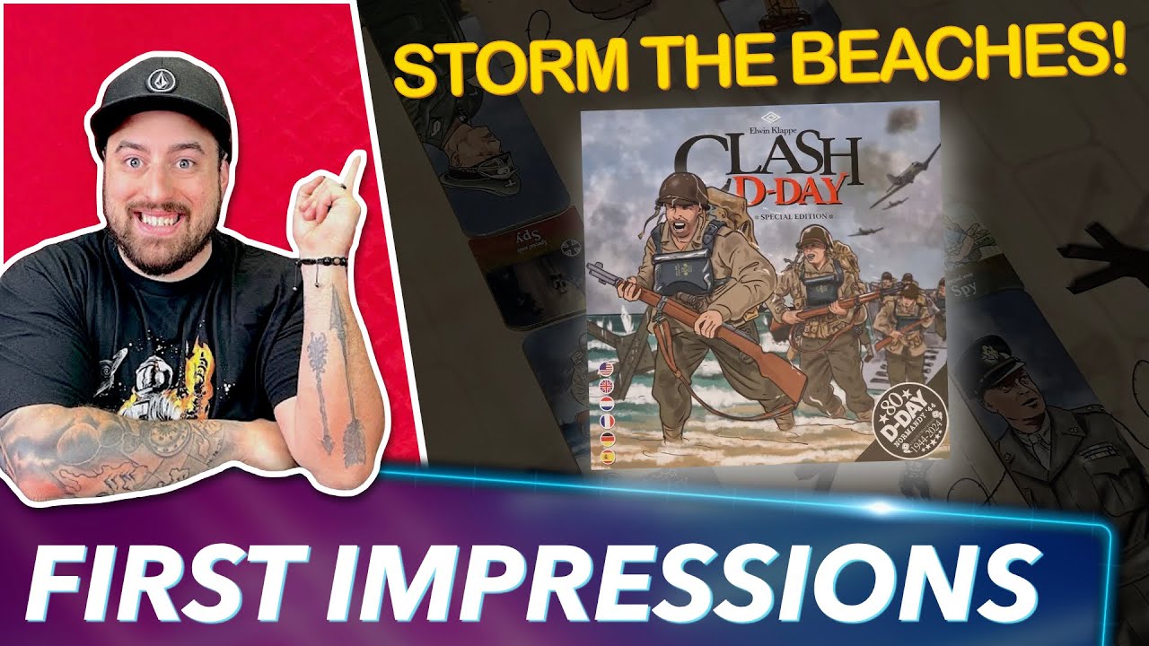 Clash D-Day Special Edition Board Game First Impression Review - YouTube