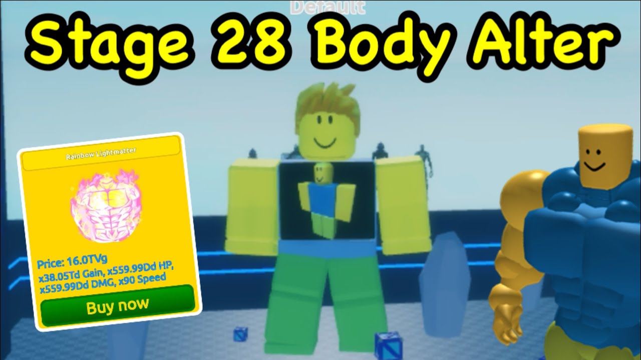 I Unlocked Stage 28 BODY ALTER in Roblox FAST LIFTING SIMULATOR! - YouTube