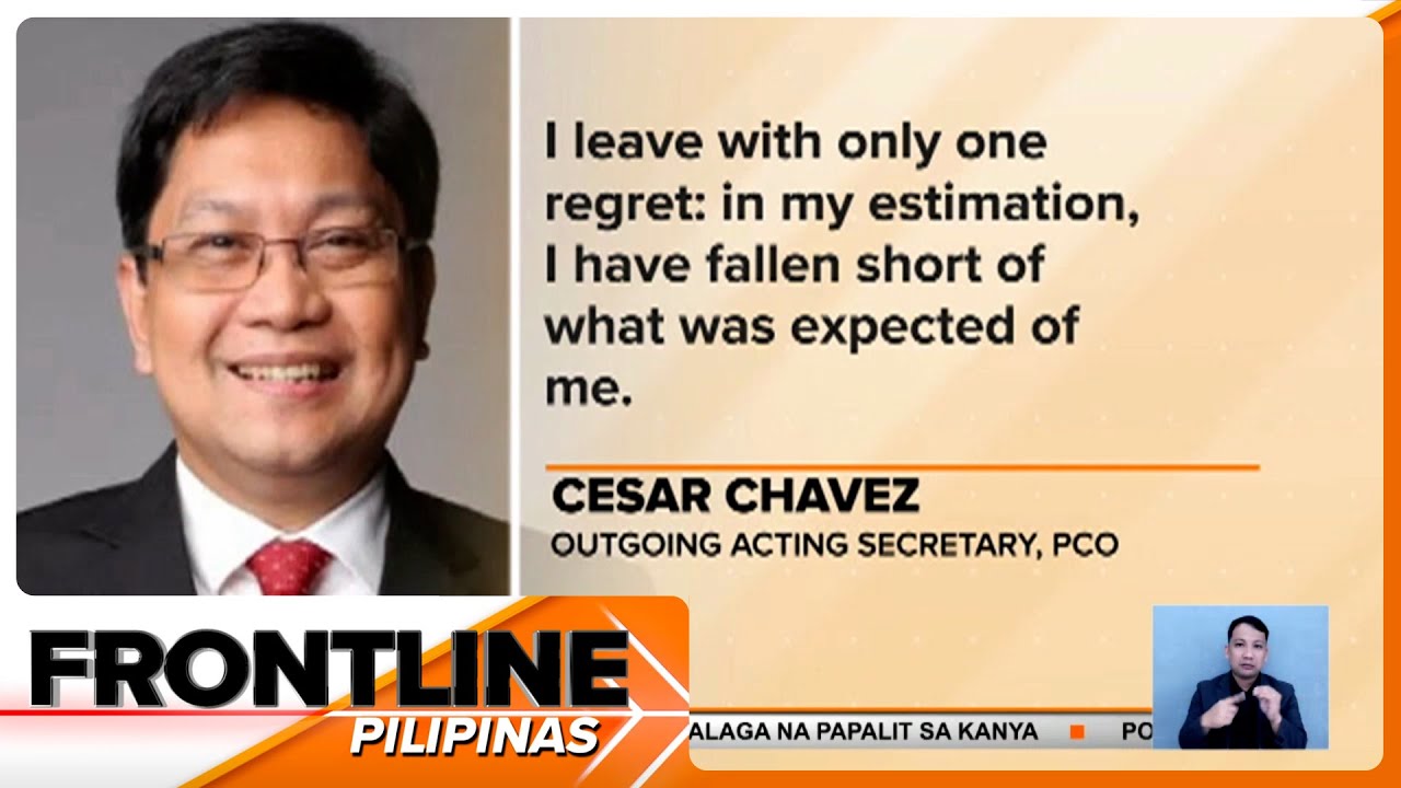 Cesar Chavez, nagbitiw bilang PCO secretary; Jay Ruiz, itatalaga na papalit sa kanya - YouTube
