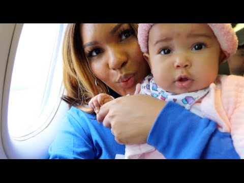 BABY'S FIRST PLANE RIDE! WE MISSED OUR FLIGHT! - YouTube