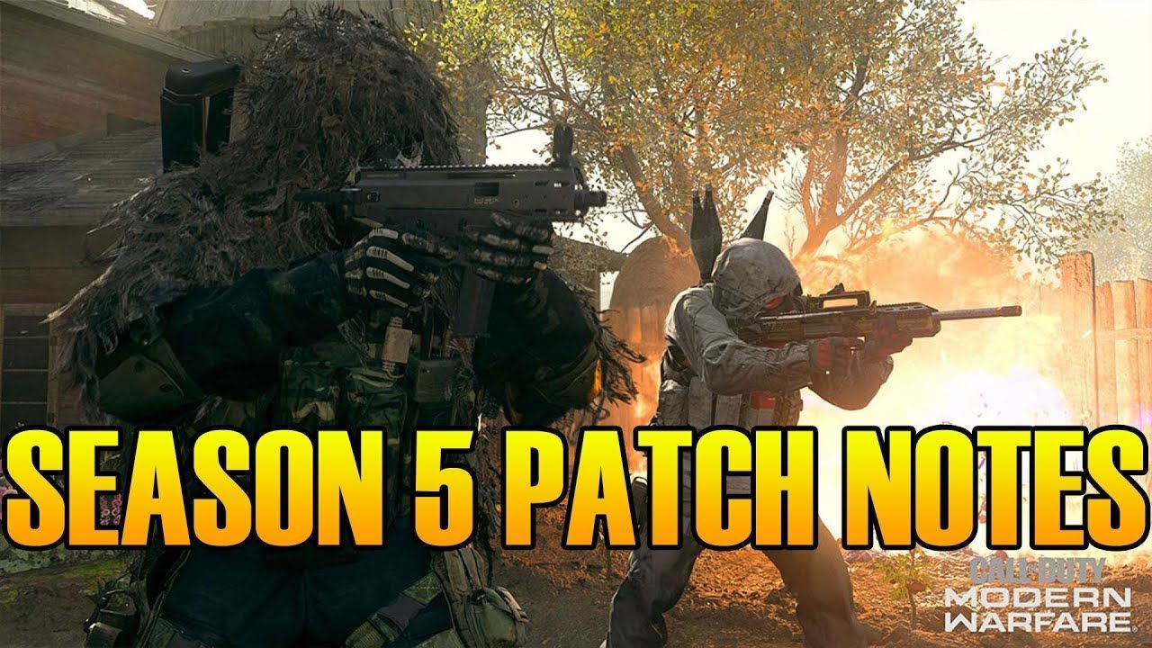 COD: Modern Warfare Season 5 Patch Notes - YouTube