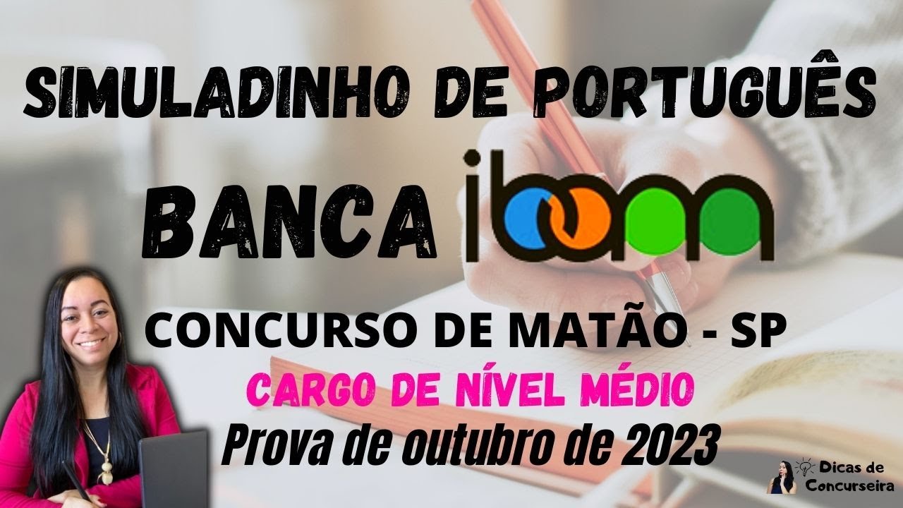 1º SIMULADINHO IBAM 2023 | CONCURSO de MATÃO - SP | Nível Médio ...