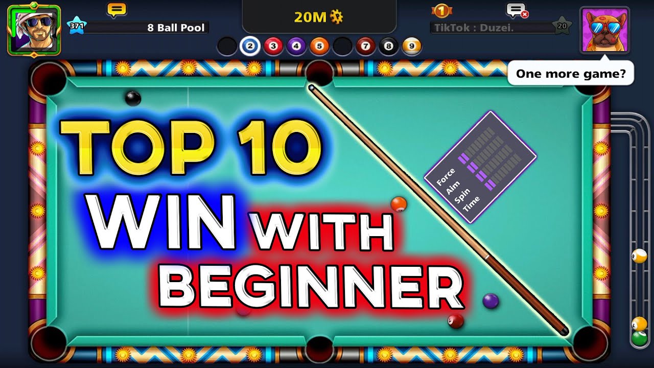 Top 10 Beginner Cue 8 Ball Pool 9 Ball 1 Shot Win 🔥 - YouTube