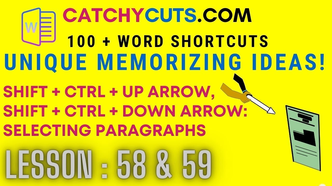 Word: How to Select Para to UP and Down ?. Unique Ideas to Memorize ...