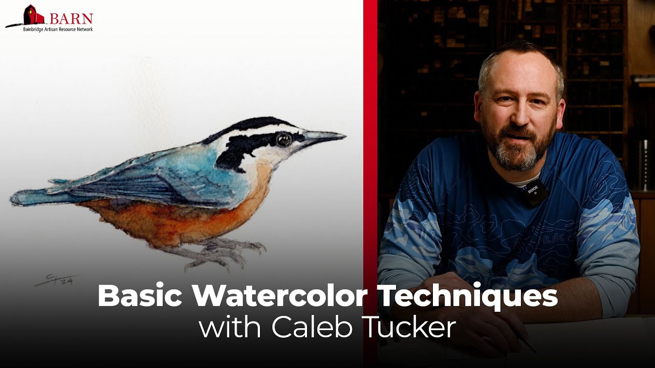 Learn Basic Watercolor Techniques with Caleb Tucker - YouTube