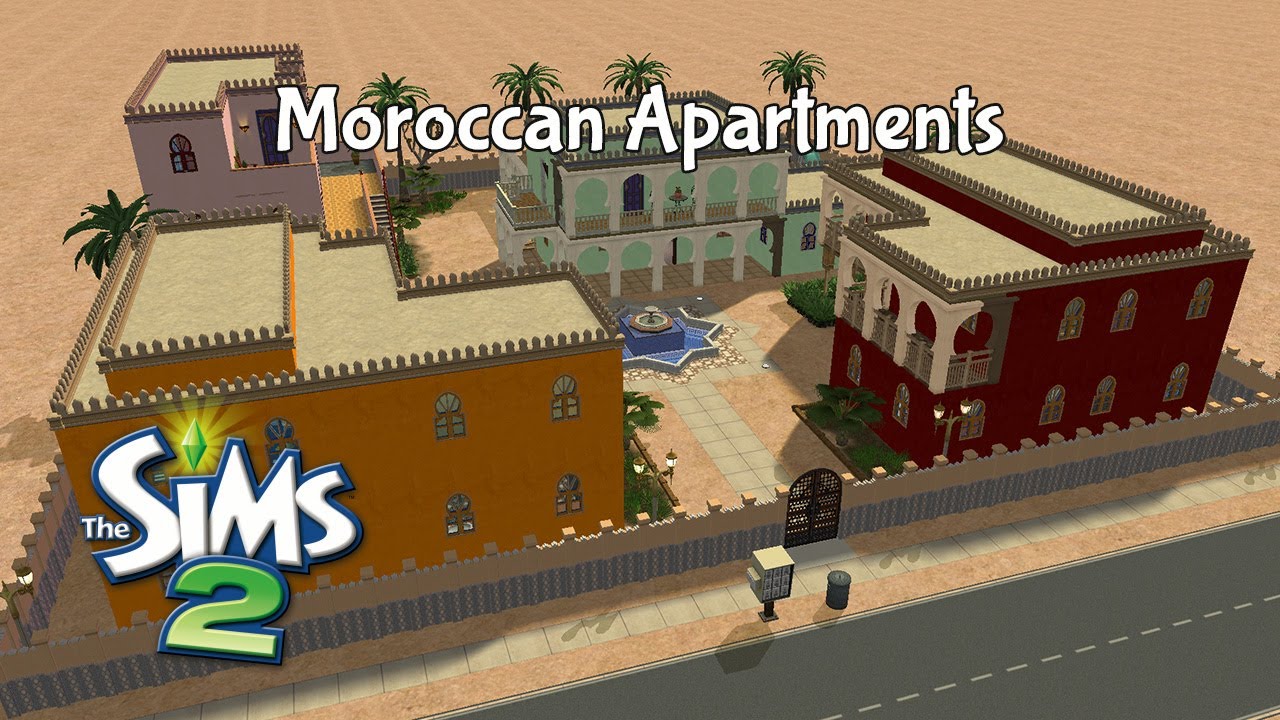 Moroccan Apartments: The Sims 2 Speed Build - YouTube