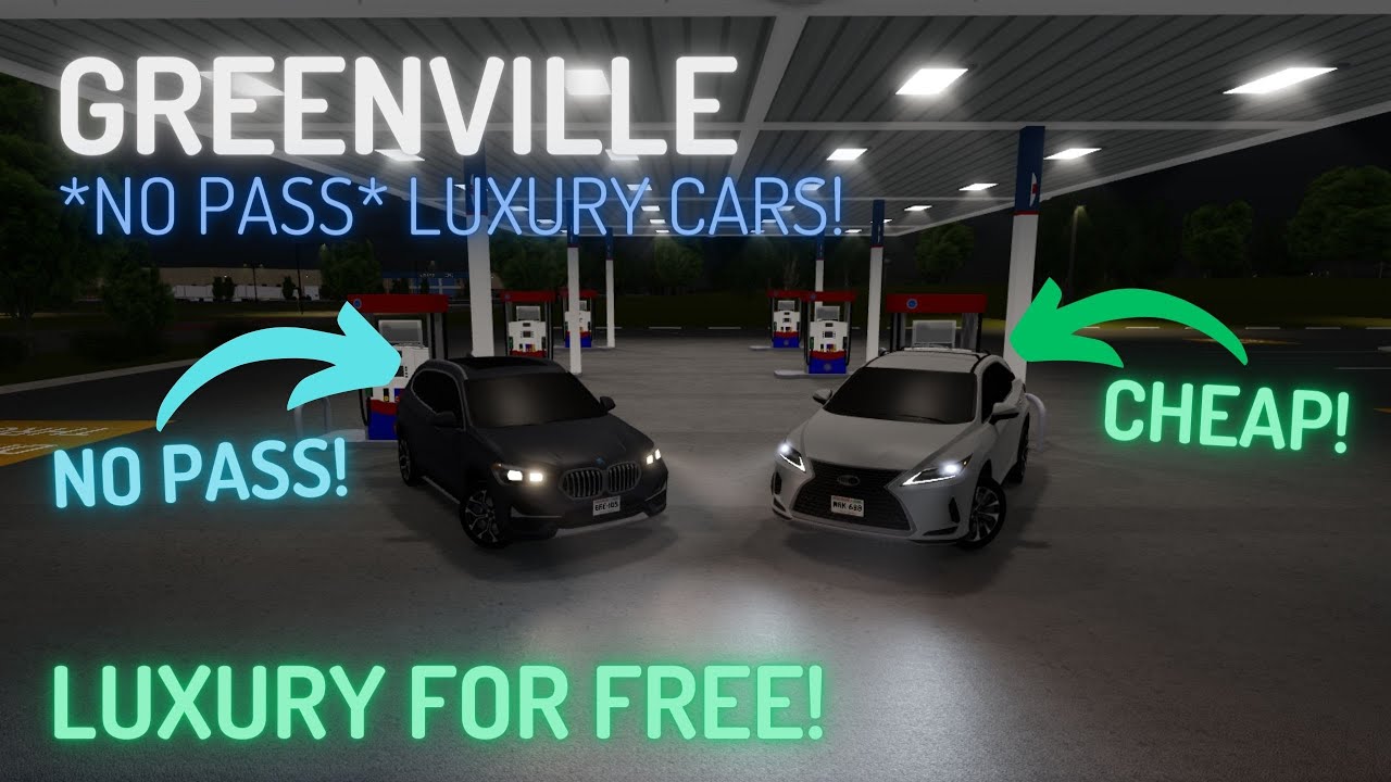 13 BEST *No Pass* LUXURY Cars! - Greenville Roblox - YouTube